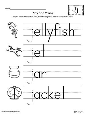J Phonics Worksheets