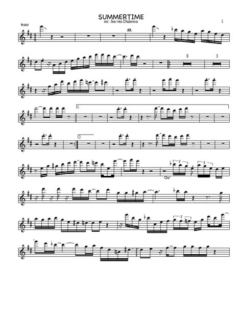 Summertime Tenor Sax