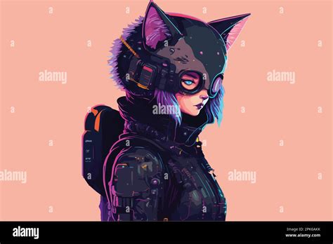 Cyberpunk Cat Art Hi Res Stock Photography And Images Alamy