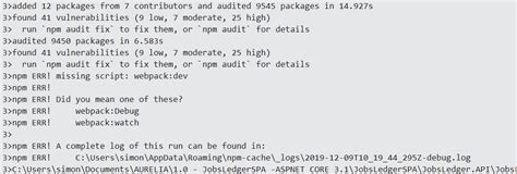 core webpack missing script webpack dev stack overflow