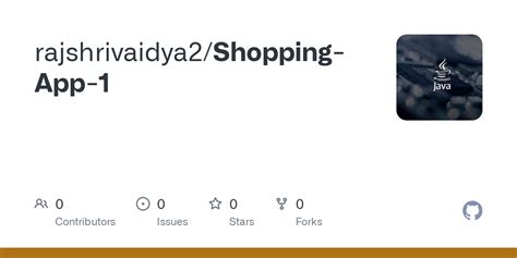 Github Rajshrivaidya Shopping App