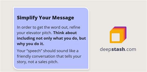 Simplify Your Message Deepstash