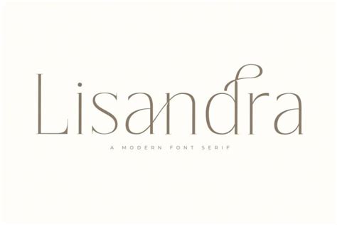 Lisandra Font Font Scoop