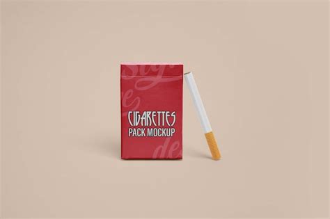 Premium Psd Cigarette Packaging Mockup Design