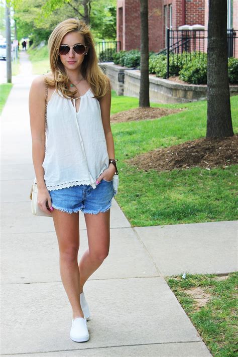 Weekend Wear White Vans Sara Kate Styling