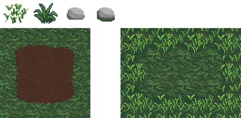 Rpg Tileset Wip Grass And Dirt By Rendiax On Deviantart