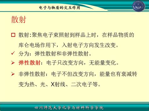 06电子束与物质的物理作用
