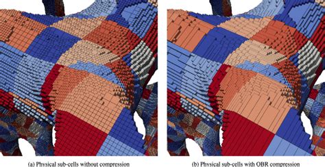 Physical Sub Cells Without And With Compression The Color Coding