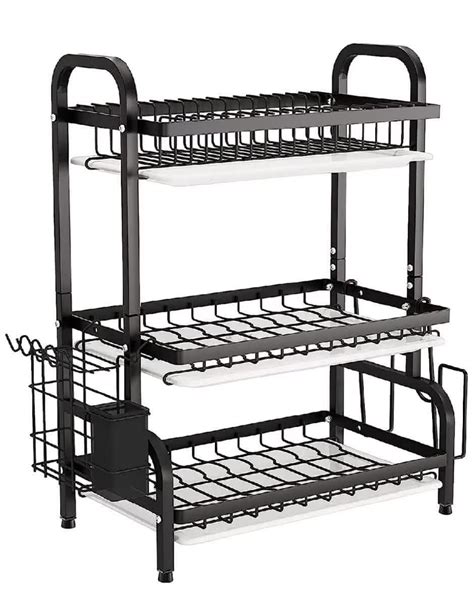 Escurridor de Trastes Wünd Negro de Acero Inoxidable Coppel