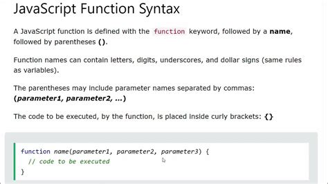 Lecture 3 Javascript Crash Course Youtube