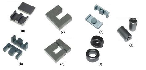 9 Different Shapes Of Ferrites Cores Ae I Core B E E Core C U