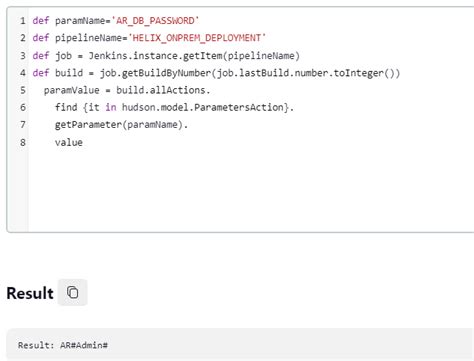 Bmc Helix Innovation Suite Onprem How To View Password Values Used In The Jenkins Helixonprem