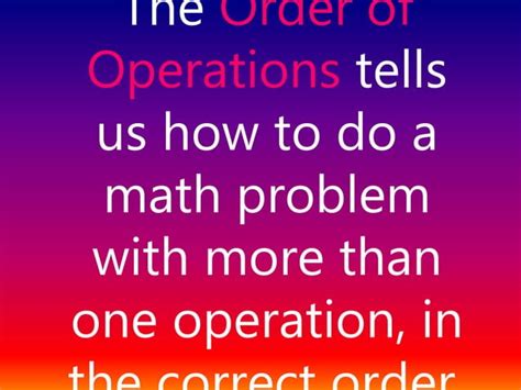 Operationsaddition Subtraction Multiplication And Divisionppt