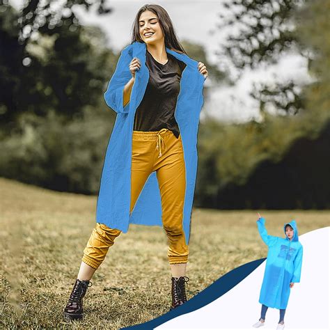 Pack Raincoats Reusable Eva Rain Ponchos Lightweight Rain Coat