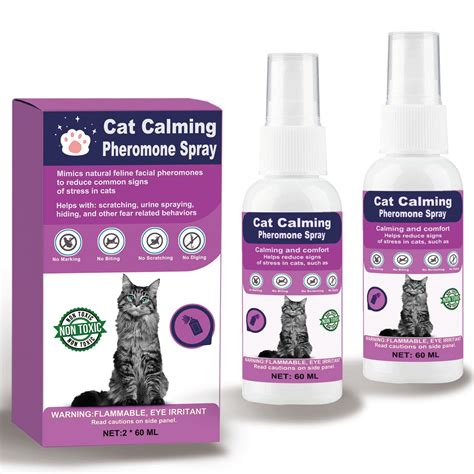 Amazon Com Cat Calming Pheromone Spray Anti Anxiety Pet Products Feline Calm Pheromones