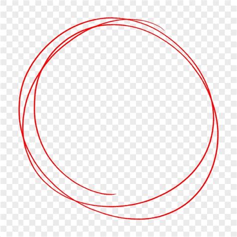 Doodle Sketch Lines Red Circle Transparent PNG Citypng