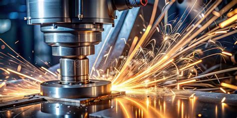 Precision Machining Metal Sparks Fly During Automated Industrial Process Generative Ai Stock