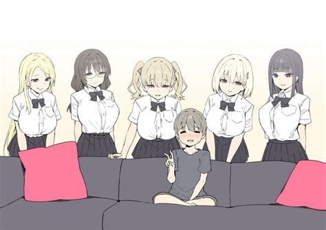 A Boy And Five Girls 9gag