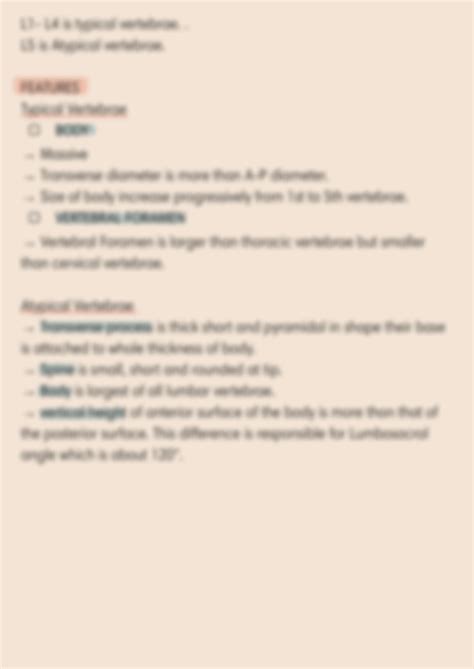 SOLUTION Atypical Vertebrae Of Spine Studypool