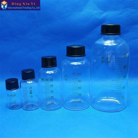 10ml25ml50ml100ml250ml Graduated Round Glass Reagent Bottle Serum