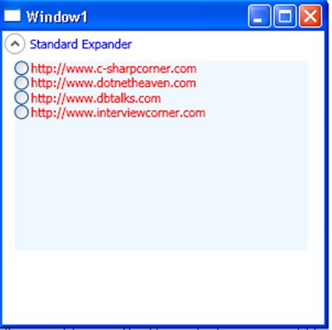 Wpf Expander Control In Vb Net
