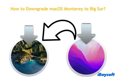 How To Downgrade Macos Monterey To Big Sur