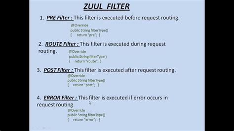 ZUUL FILTER With Spring Boot YouTube
