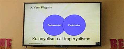 A Venn Diagram Kolonyalismo At Imperyalismo StudyX