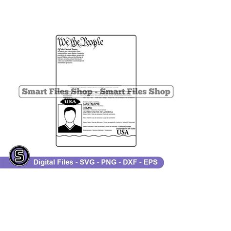 Us Passport Inside Svg Usa Passport Svg Passport Svg Amer Inspire