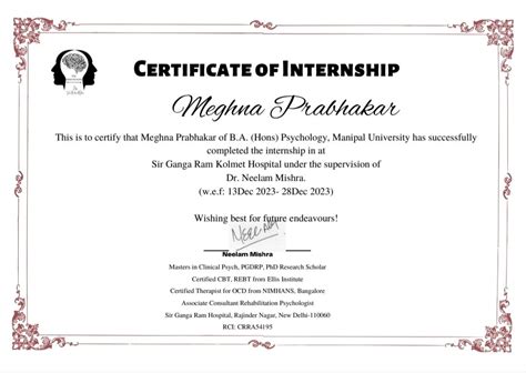 Neelam Mishra On Linkedin Congratulation On Completion Of Your Internship