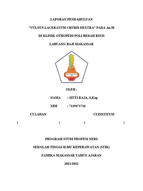 Laporan Pendahuluan Vulnus Laceratum Pdf