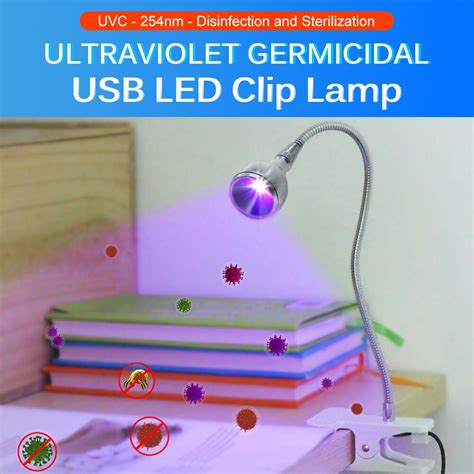 Usb 5v Uvc Germicidal Lamp Adjustable Disinfection Grandado