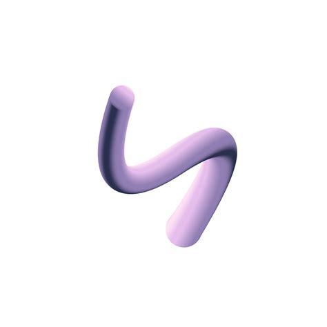 3d Gradient Squiggle Line 33266376 Png