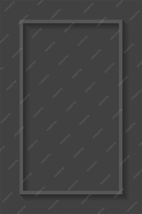 Cadre Rectangle Sur Vecteur De Fond Gris Vecteur Gratuite