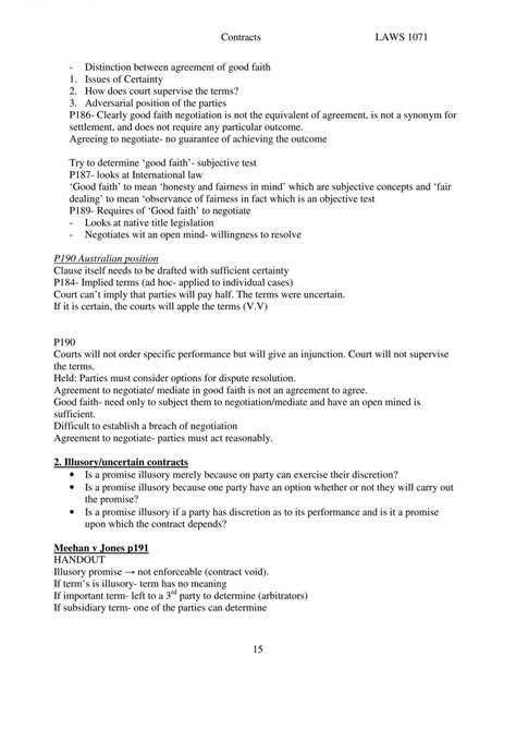 Contracts Law Laws1150 Principles Of Private Law Unsw Thinkswap