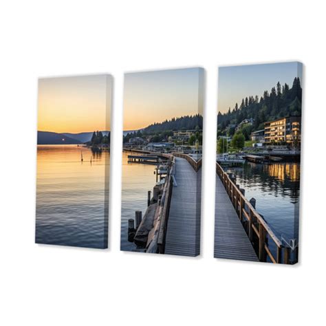 Millwood Pines Coeur Dalene In Idaho I On Canvas 3 Pieces Print Wayfair