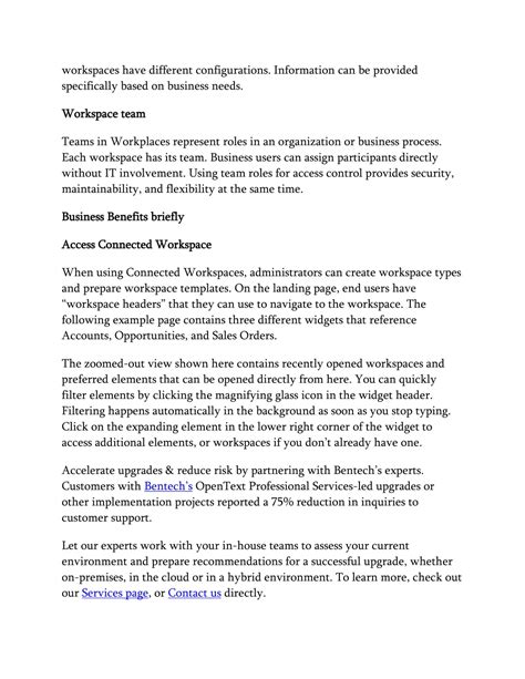 Ppt Presenting The Opentext Connect Workspace In Opentext Content