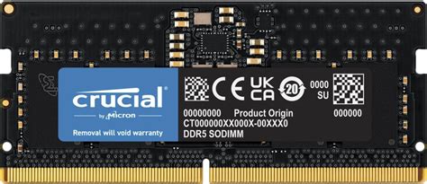 Crucial Ram 8gb Ddr5 5600mhz Or 5200mhz Or 4800mhz Laptop Memory