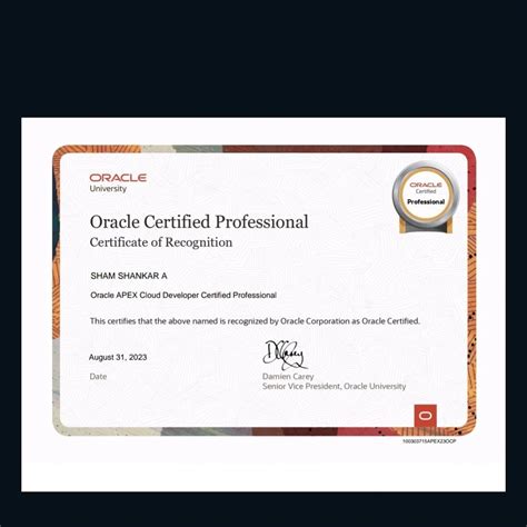 Sham Shankar Adhisivan On Linkedin Oracle Apex Clouddeveloper