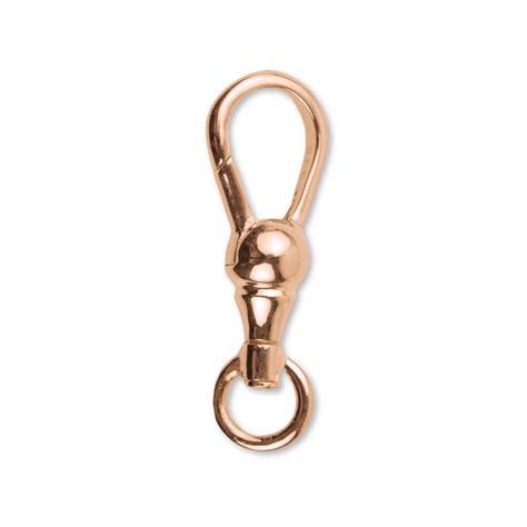 Solid 9ct Rose Gold Ball Swivel Clasp Jewellery Supplies Ore Metals