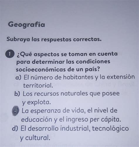 Qué aspectos se toman en cuenta para determinar las condiciones socioeconómicas de un país a