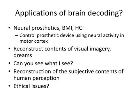 Ppt Visual Decoding Can You See What I See Powerpoint Presentation