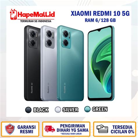 Jual Xiaomi Redmi 10 5g 6128 Gb Garansi Resmi Xiaomi Indonesia