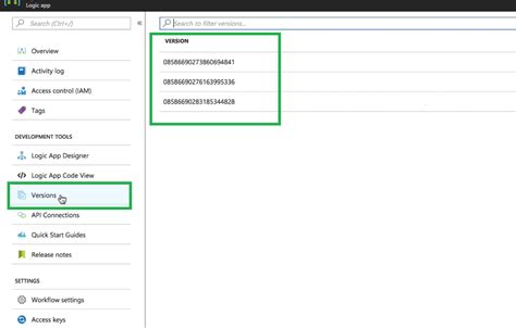 Microsoft Azure Restauration Des Versions Des Applications Logiques