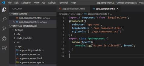 Angular 8 Event Binding W3schools