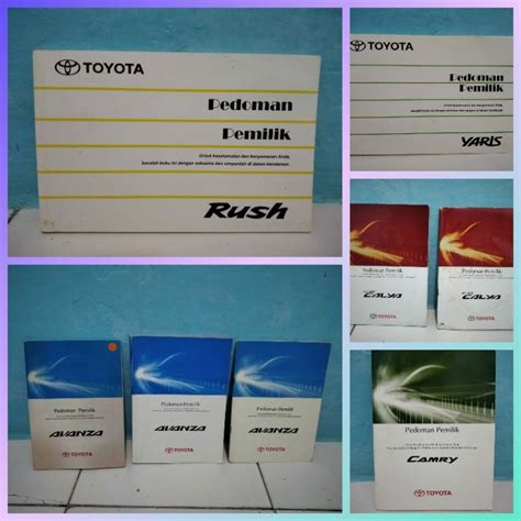 Jual Buku Panduan Manual Mobil Toyota Shopee Indonesia