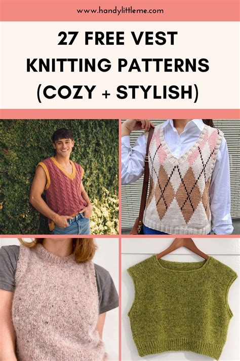 27 Free Vest Knitting Patterns Cozy Stylish Knit Vest Pattern