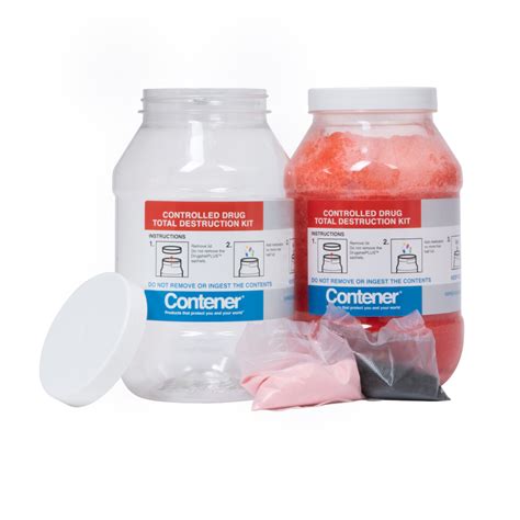 5 Litre Controlled Drug Total Destruction Kit Contener Controlled