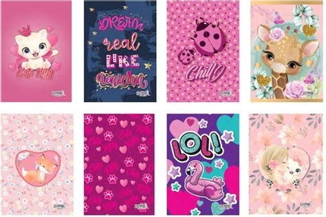 Тетрадка S Cool A5 тесни и широки редове 20 листа за момиче асортимент Ozone Bg