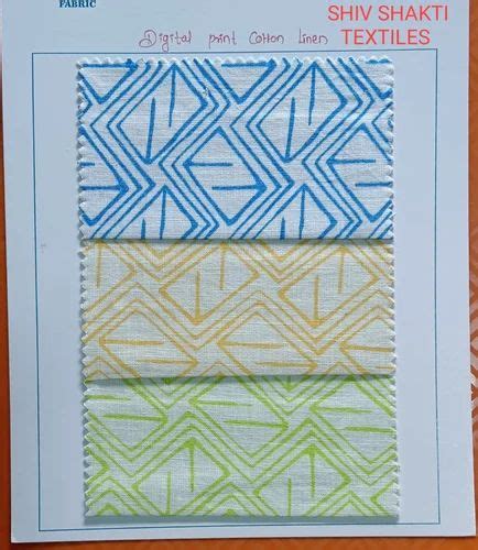 Digital Print Cotton Linen Fabric At ₹ 170meter डिजिटल प्रिंट कपड़ा